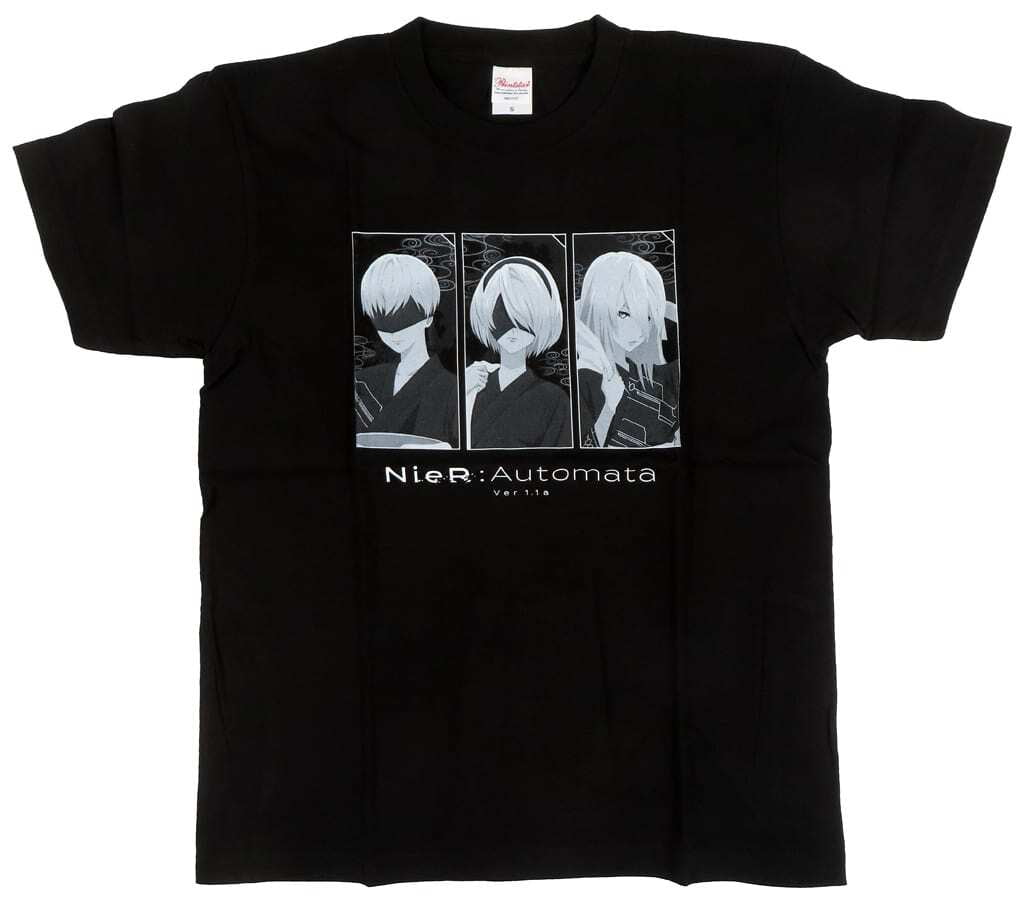 T-Shirt 2B 9S A2 Black S Size Nier Automata Ver1.1A Gokurakuyu Raku Spa ...