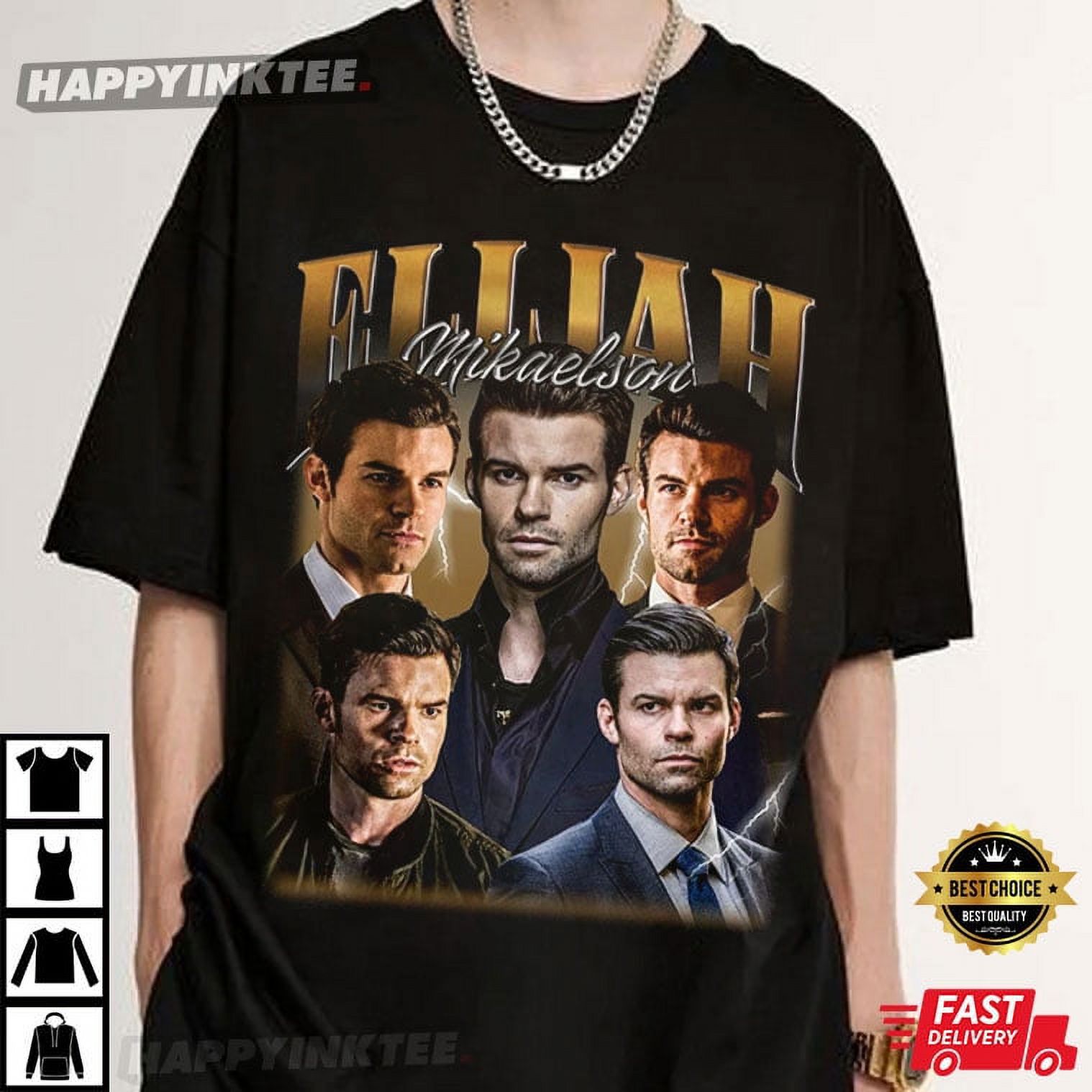 T-Shirt Adults ,Elijah Mikaelson The Vampire Diaries T-Shirt - Walmart.com