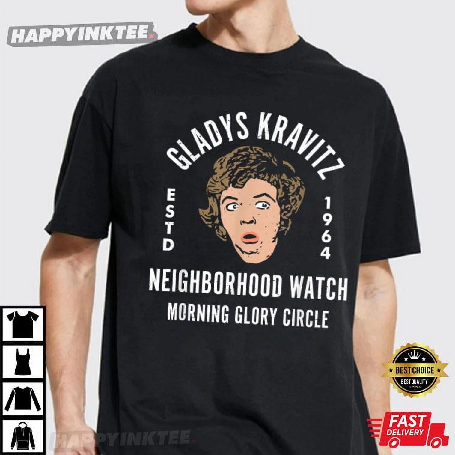 T-Shirt Adults ,Gladys Kravitz Bewitched Funny T-Shirt - Walmart.com