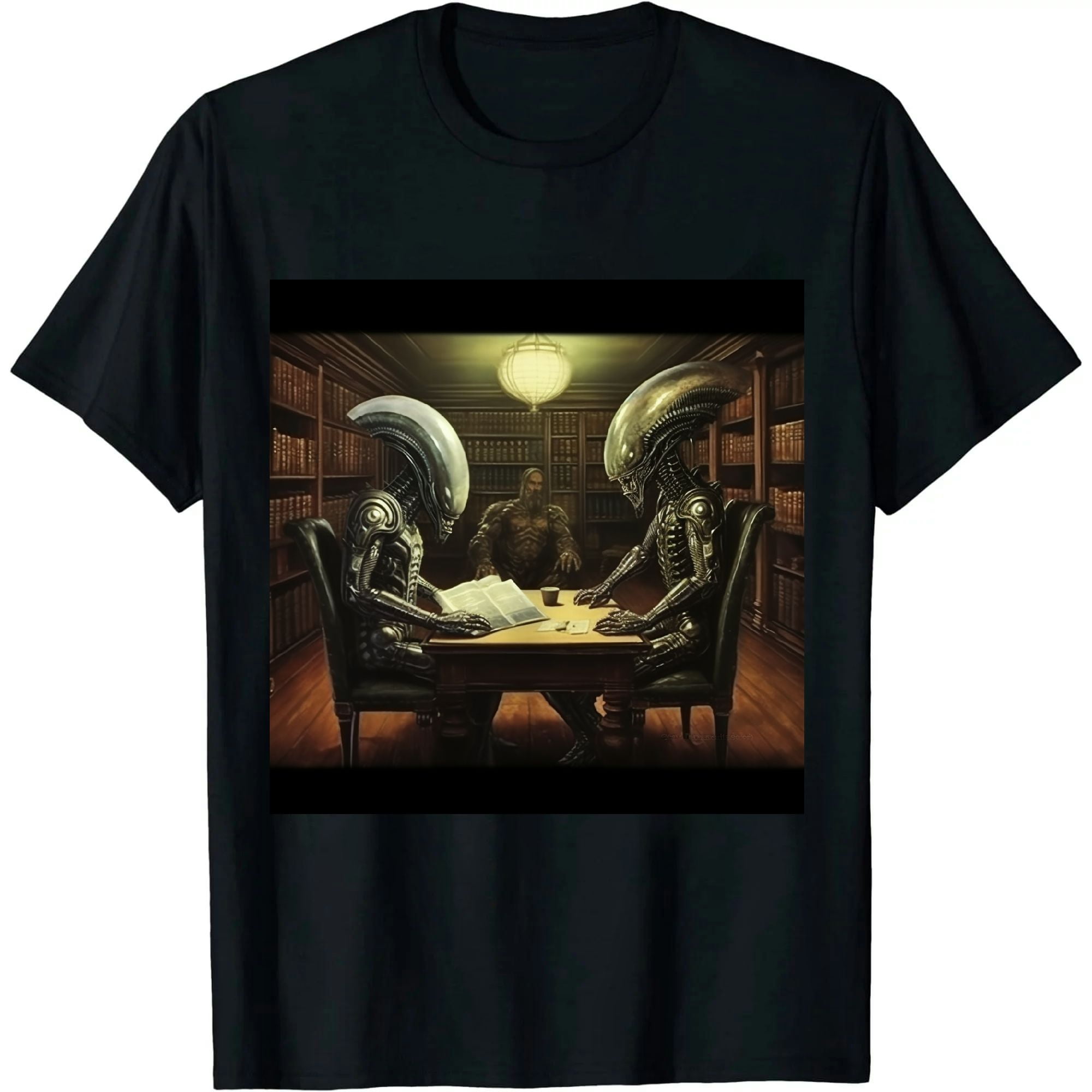 T-Shirt Alien Unisex Gift for Men Versus Shirts Novelty Predator Sleeve ...