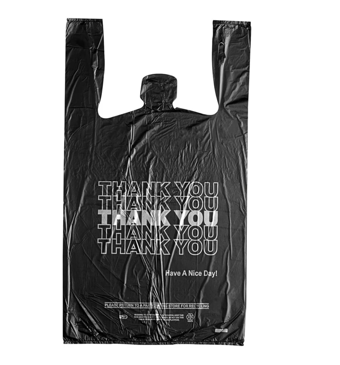 T-Shirt Bags Durable & Strong Material Classic Thank You Design ...