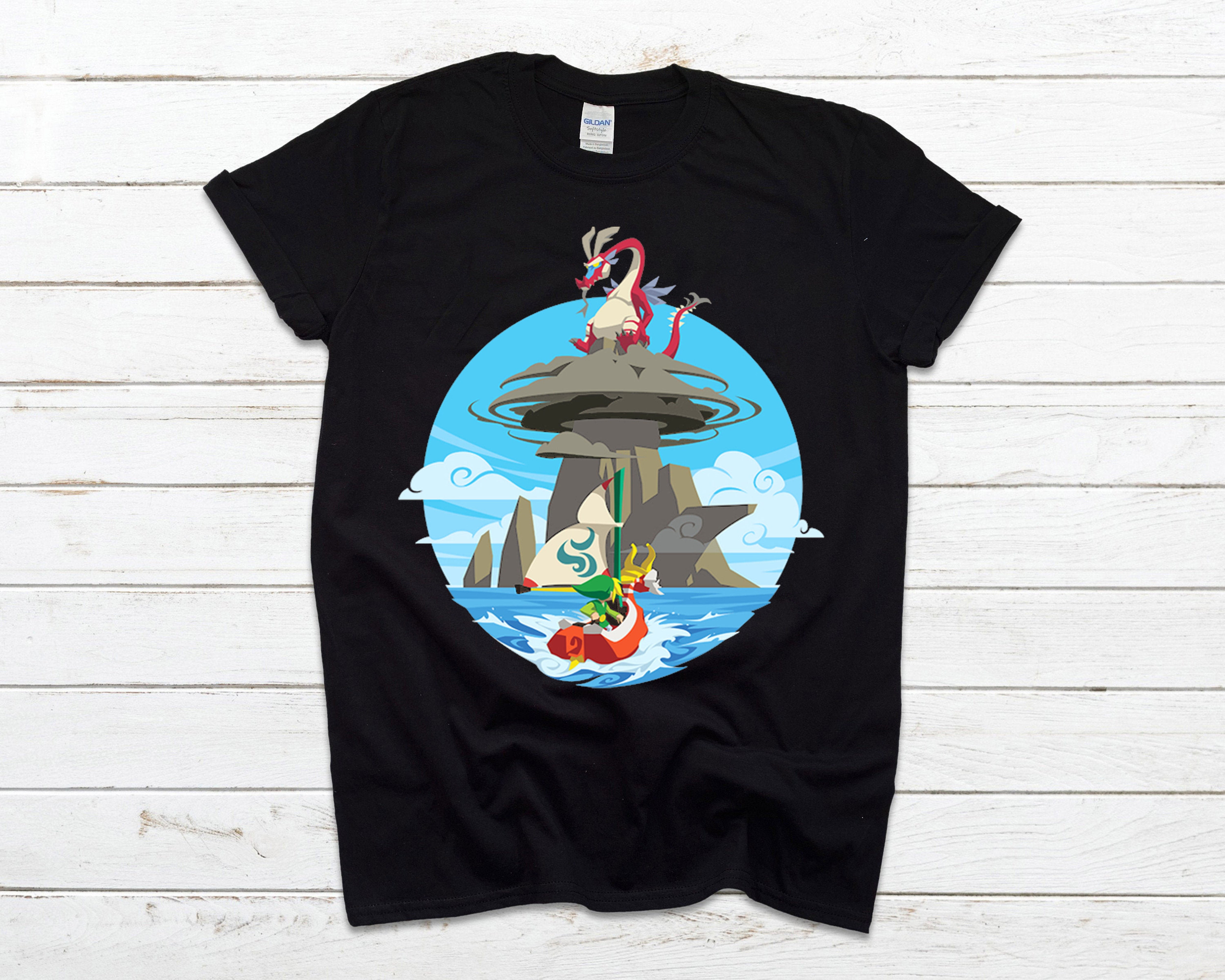 T-Shirt Black Man Woman Child The Legend of Zelda Wind Waker - Walmart.com