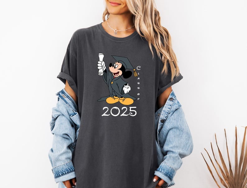 T-Shirt® Disney Class Of 2025 Shirt, Mickey Graduate Shirt, Mickey ...