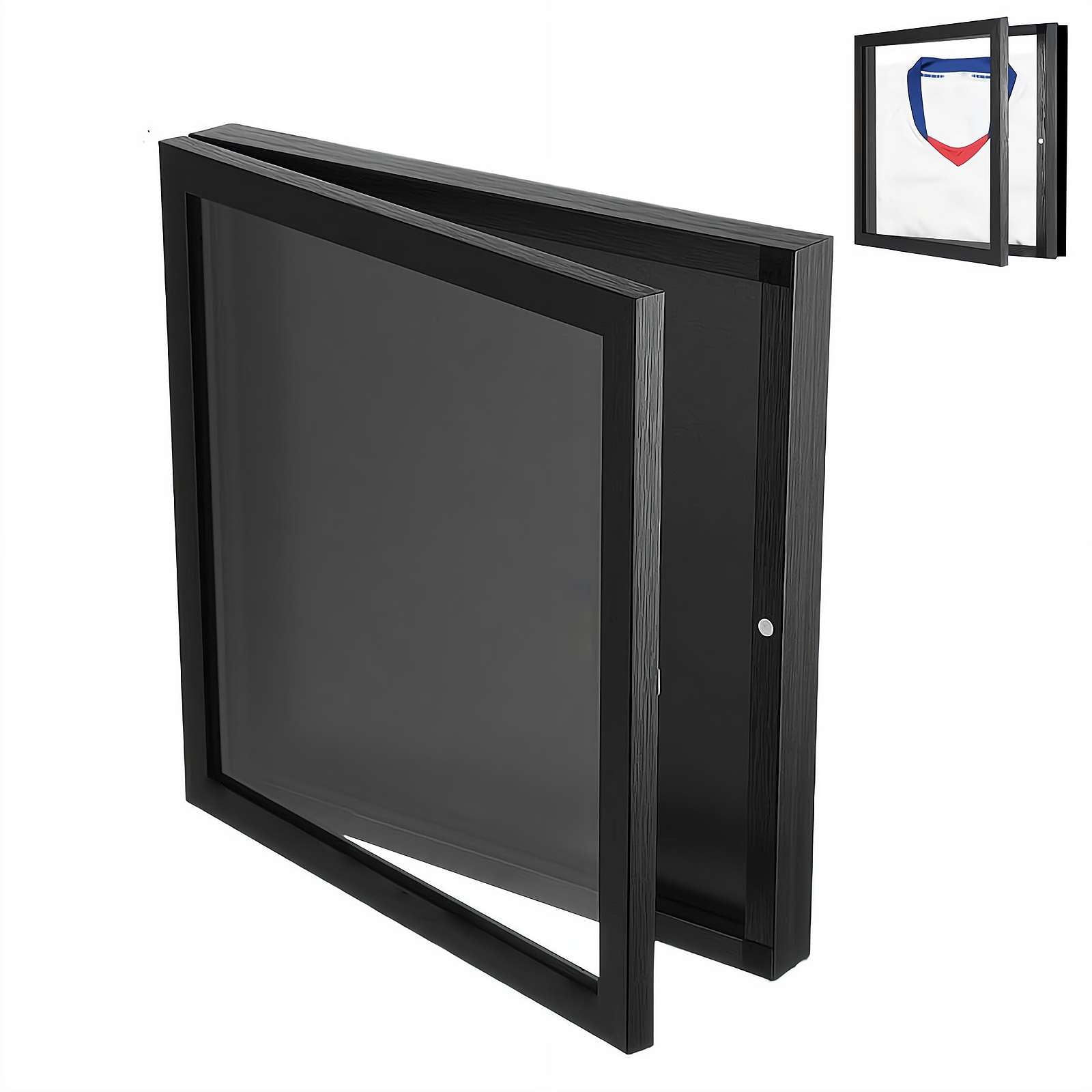 T Shirt Display Frame, 13" x 13" Wooden Frame Display Case with ...
