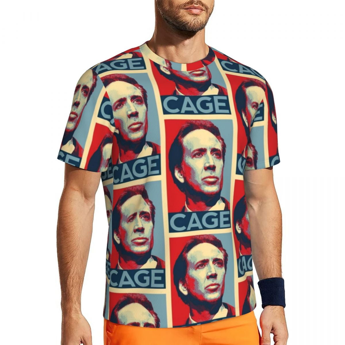 T Shirt For Men Nicolas Cage Third Eye Sportswear T-Shirt Tie Dye ...