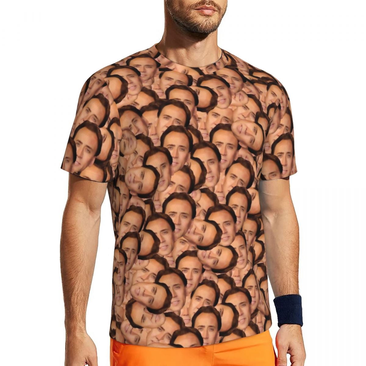 T Shirt For Men Nicolas Cage Third Eye Sportswear T-Shirt Tie Dye ...