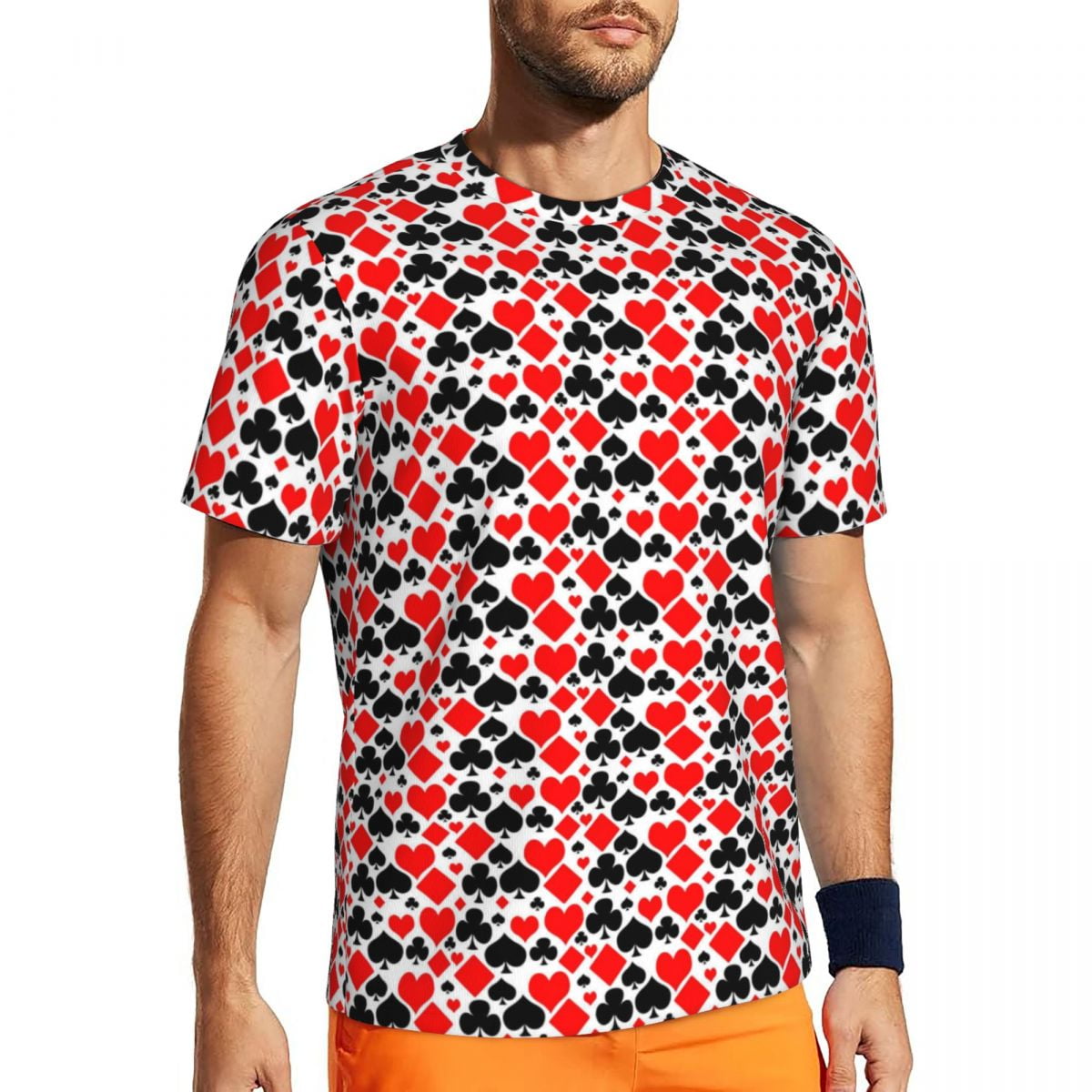 T Shirt For Men Poker Cards Sports T-Shirt Playing Cards Fashion Men ...