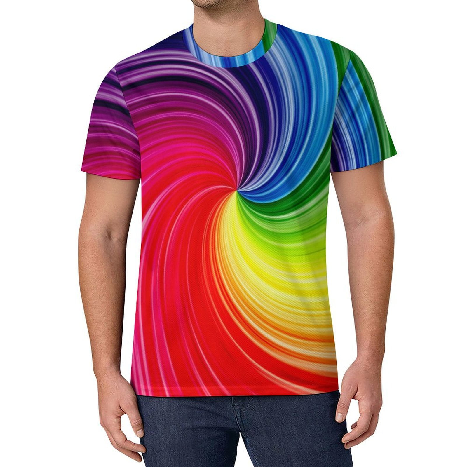 T Shirt For Men Rainbow Gradient T-Shirt Male Pride Month Awesome ...