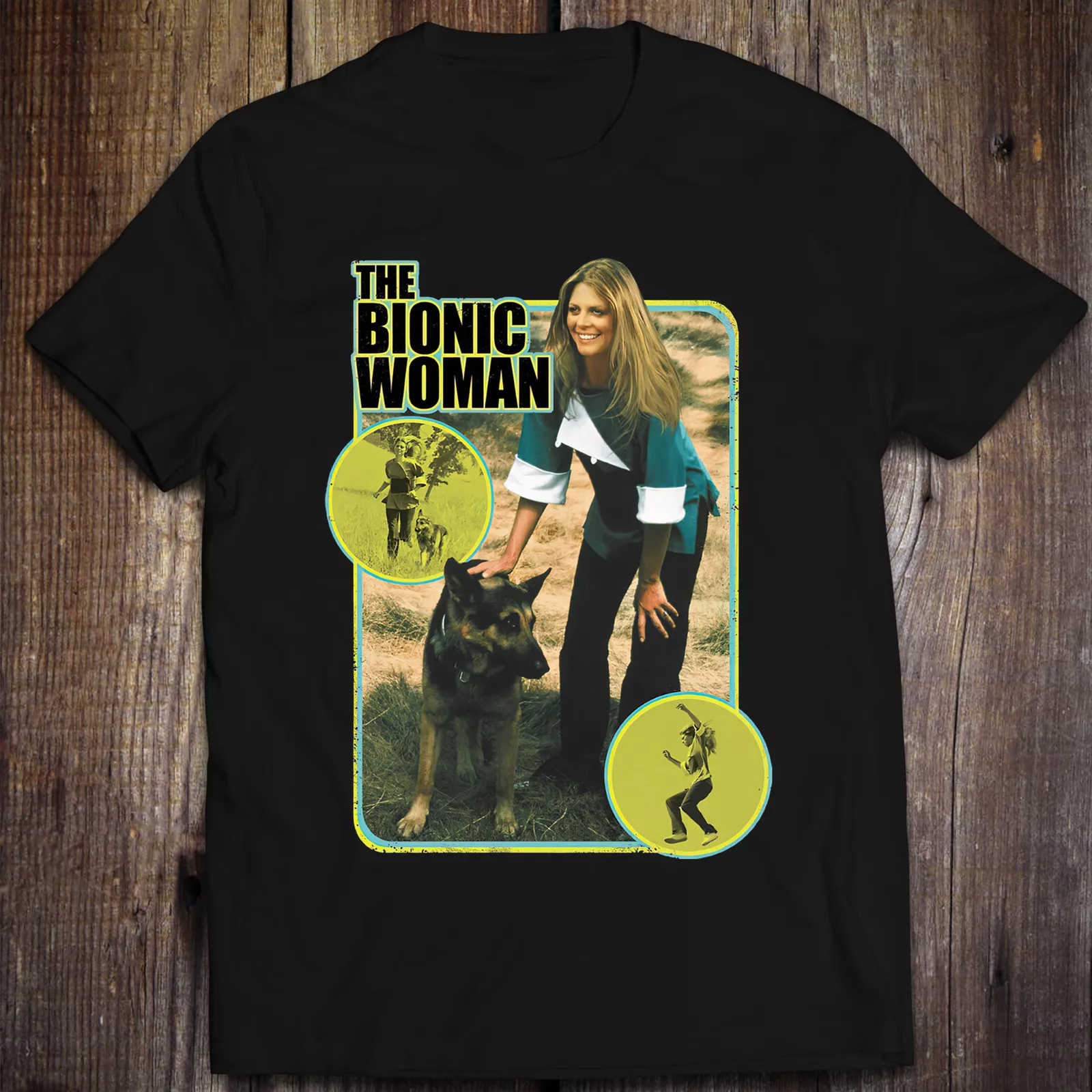 T-Shirt Jaime Sommers Classic The Bionic Woman Oscar Goldman - Walmart.com