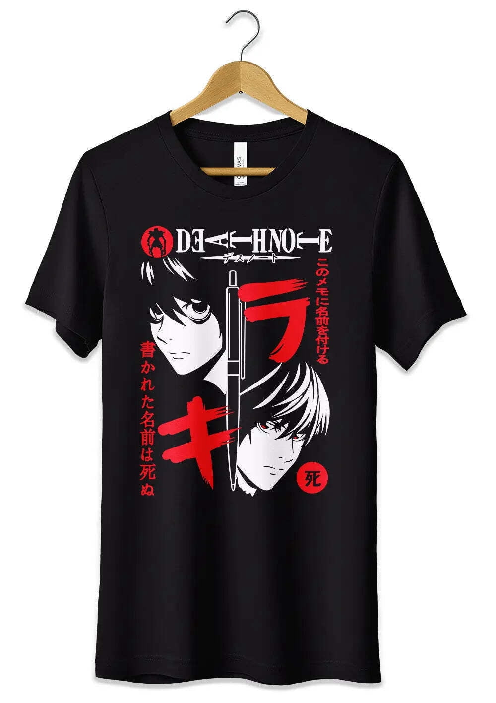 T-Shirt Maglietta Fans Death Note Anime Tshirt Cosplay Uomo Donna ...