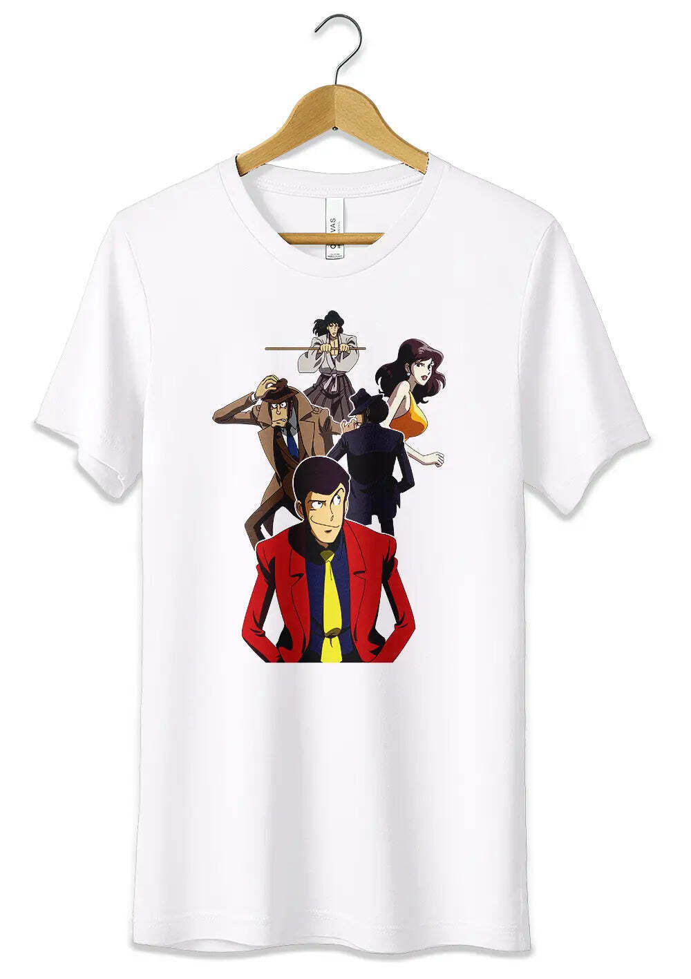 T-Shirt Maglietta Lupin Jigen Goemon Fujiko Zenigata Tshirt Cartoni ...