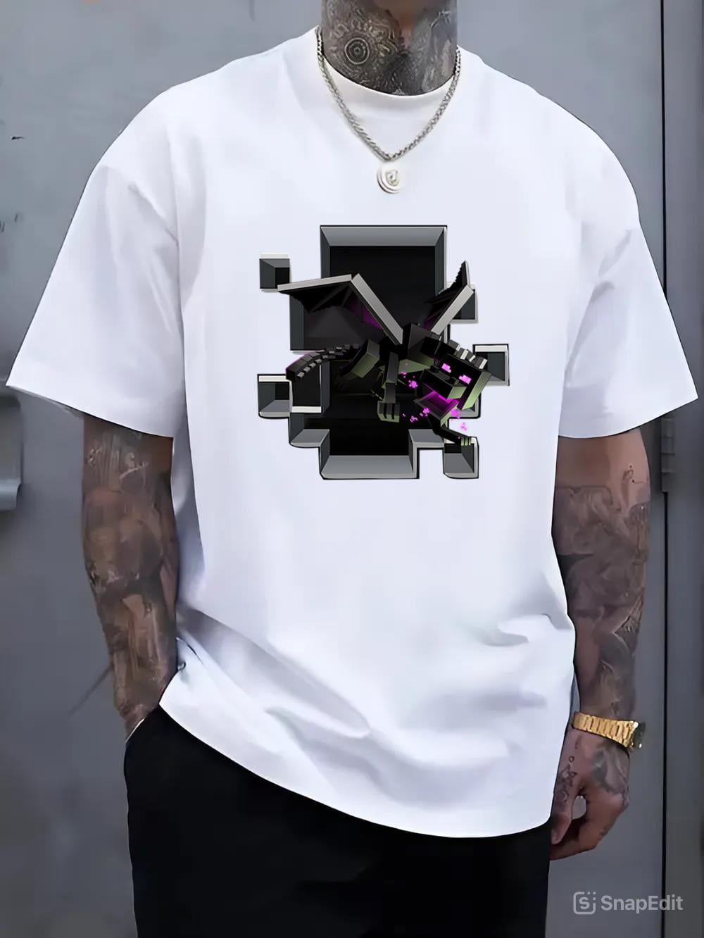 T Shirt Minecraft Ender Dragon Gift For Gamer Minecrafter Shirt MineC ...