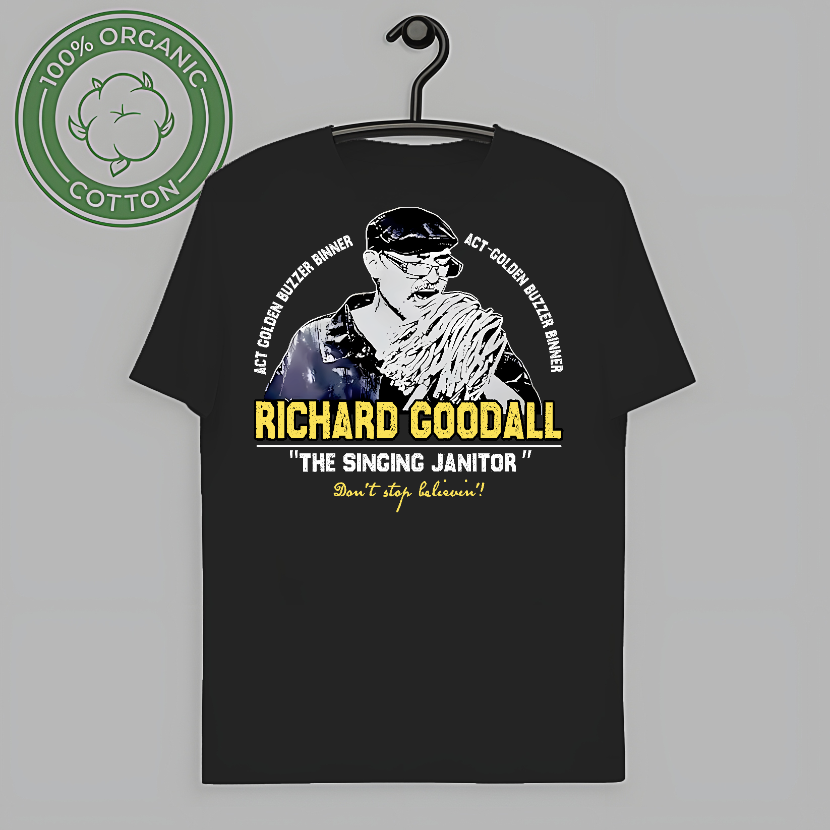T Shirt Richard Goodall Golden Buzzer Winner The Singing Janitor Shirt ...