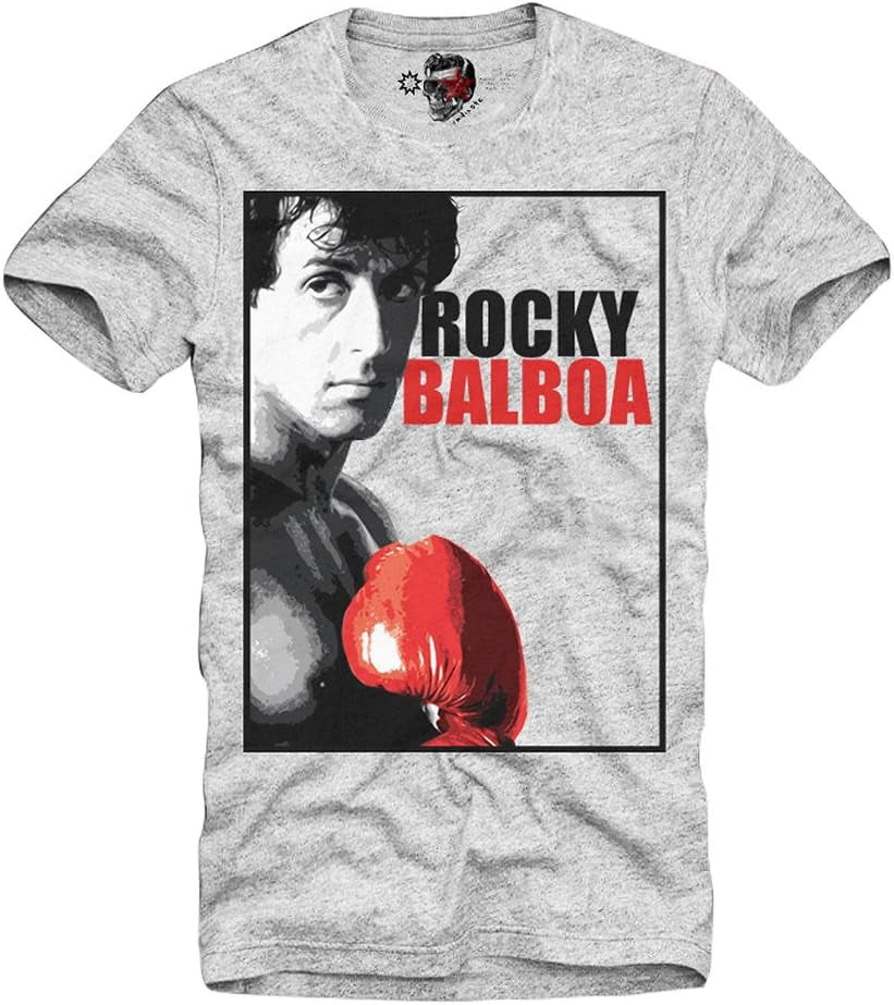 T-Shirt Rocky Balboa Sylvester Stallone Rambo DJ Grey X-Large - Walmart.com