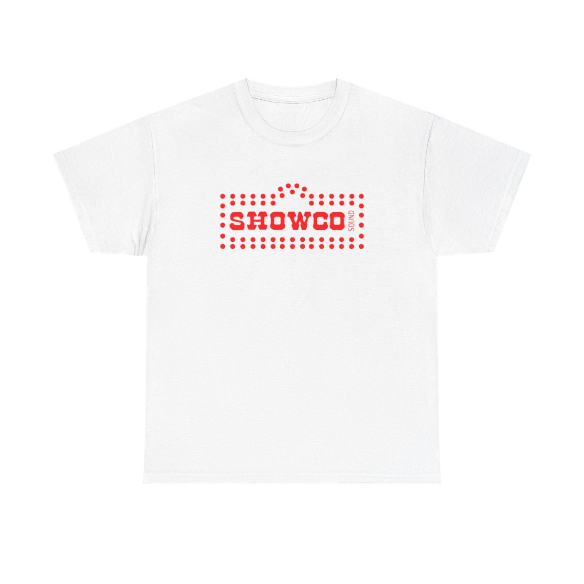 T Shirt Showco Show Co Sound Concert Classic Red Black White Yellow Tee ...