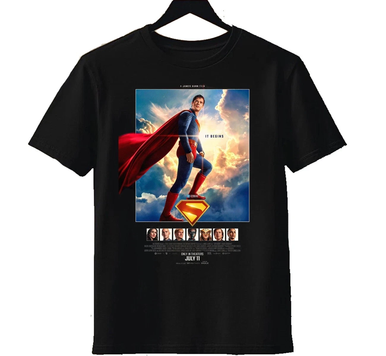 T-Shirt! Superman July 11th 2025 Movie Poster Merch - Walmart.com