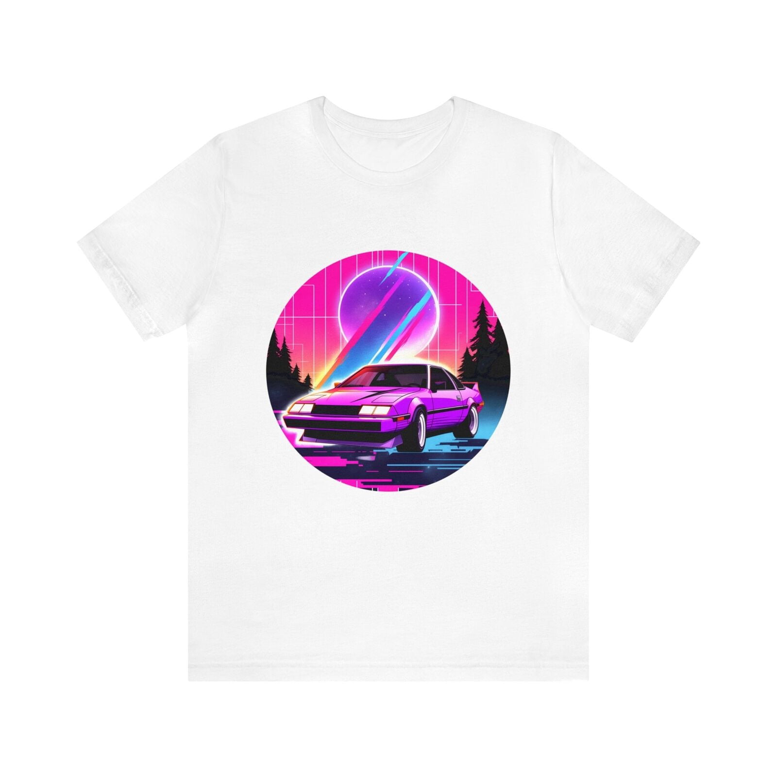 T Shirt Synthwave Retro Style Anime Fan Gift JDM Cars Japanese Cars 80s ...