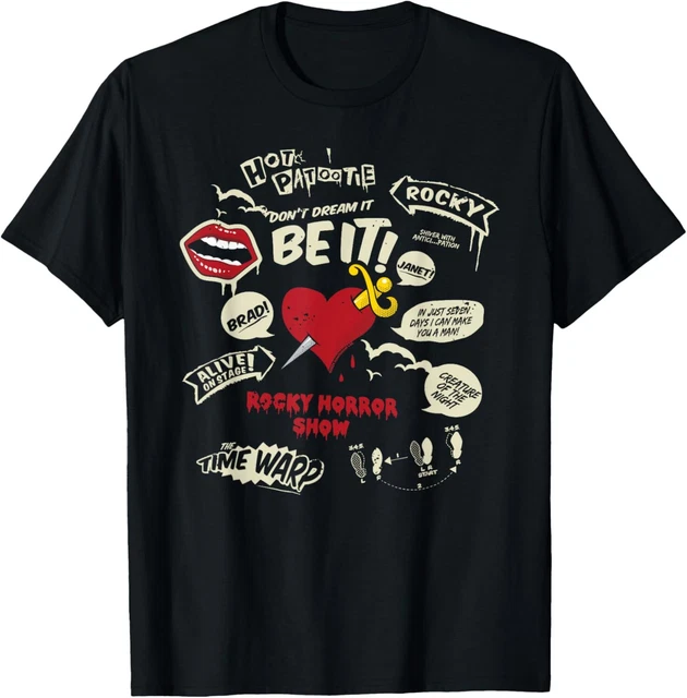 T-Shirt With Rocky Horror Show Icons And Quotes - Walmart.com