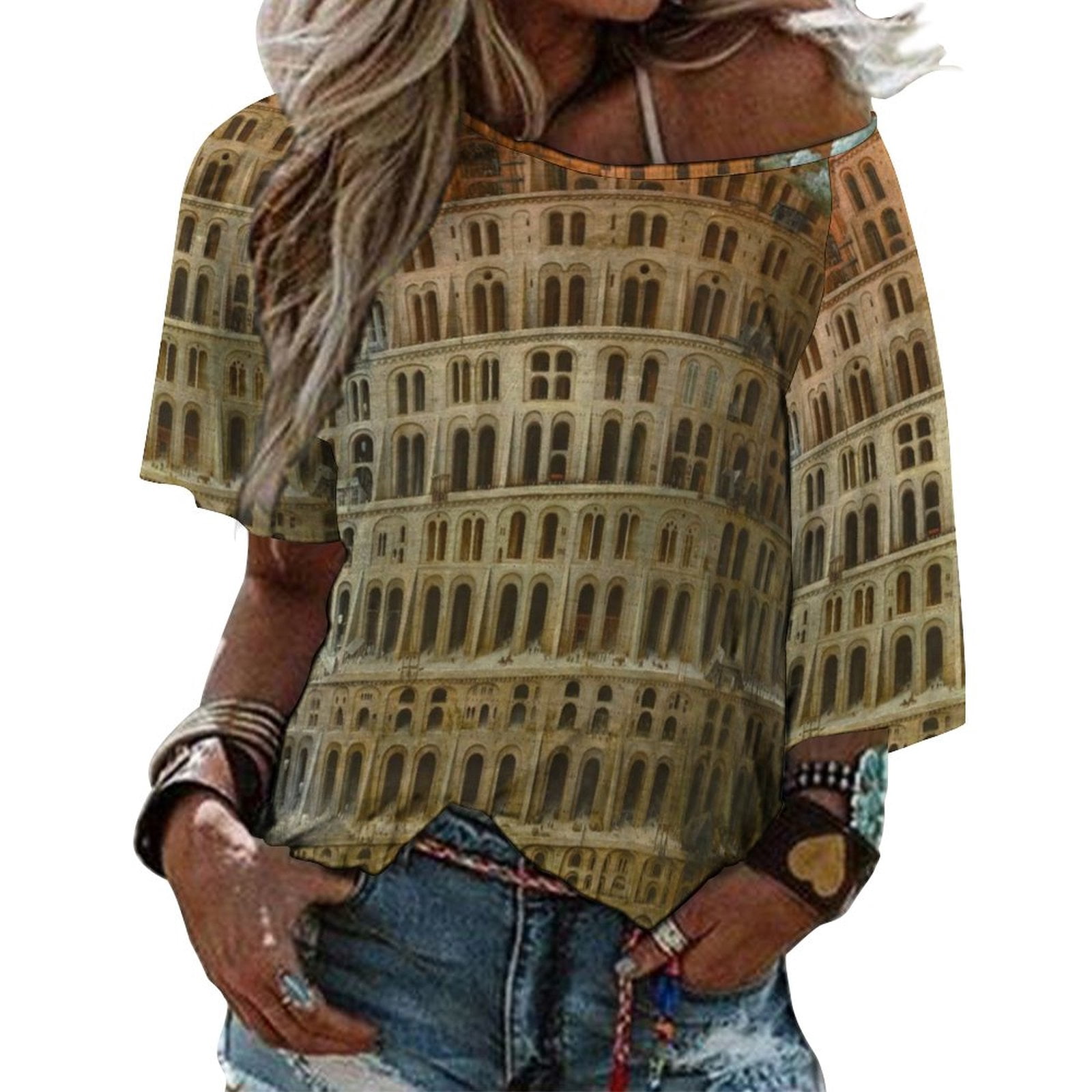 T-Shirt Women'S Hd. The ( Little ) Tower Of Babel By Pieter Bruegel The ...