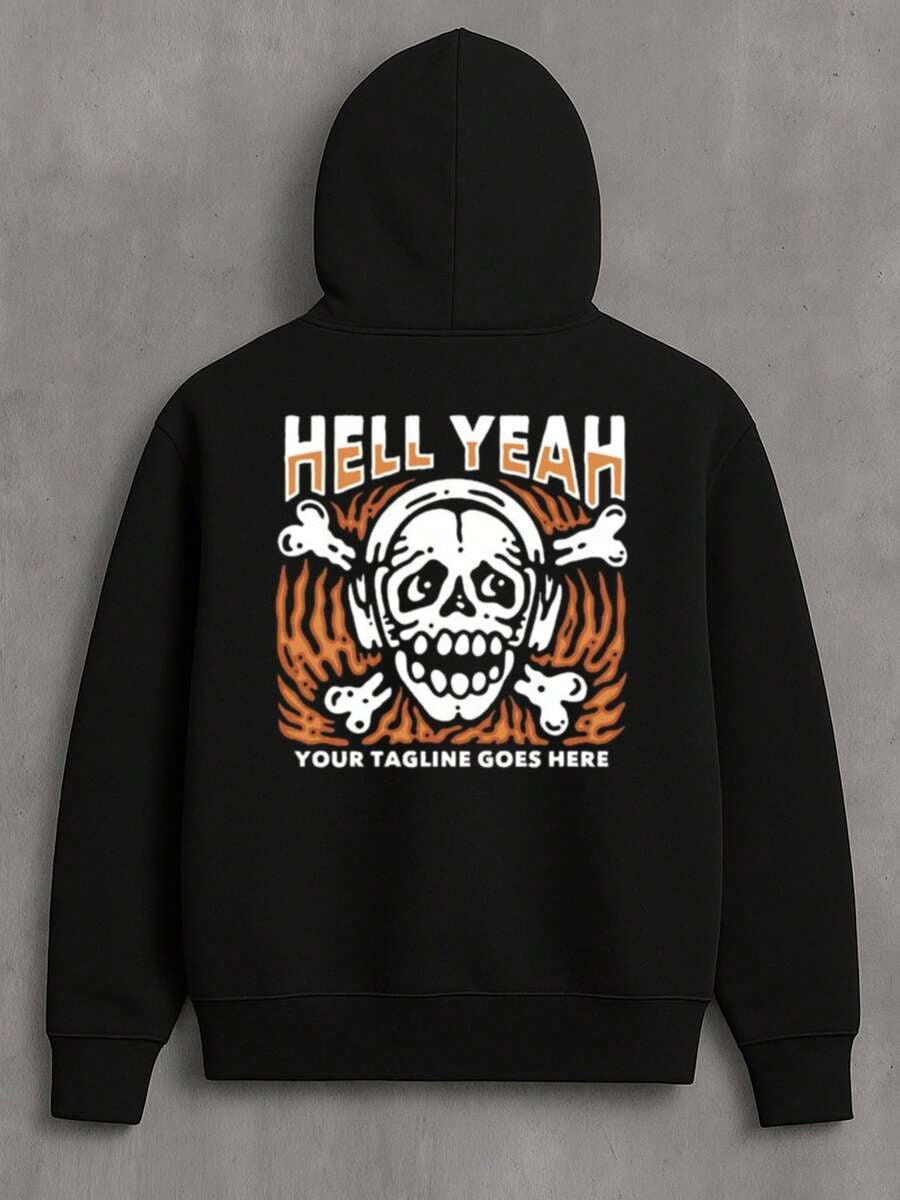 T-Shirt Yeah Skull & Crossbones Graphic HoodieSimple Design, Knitting ...
