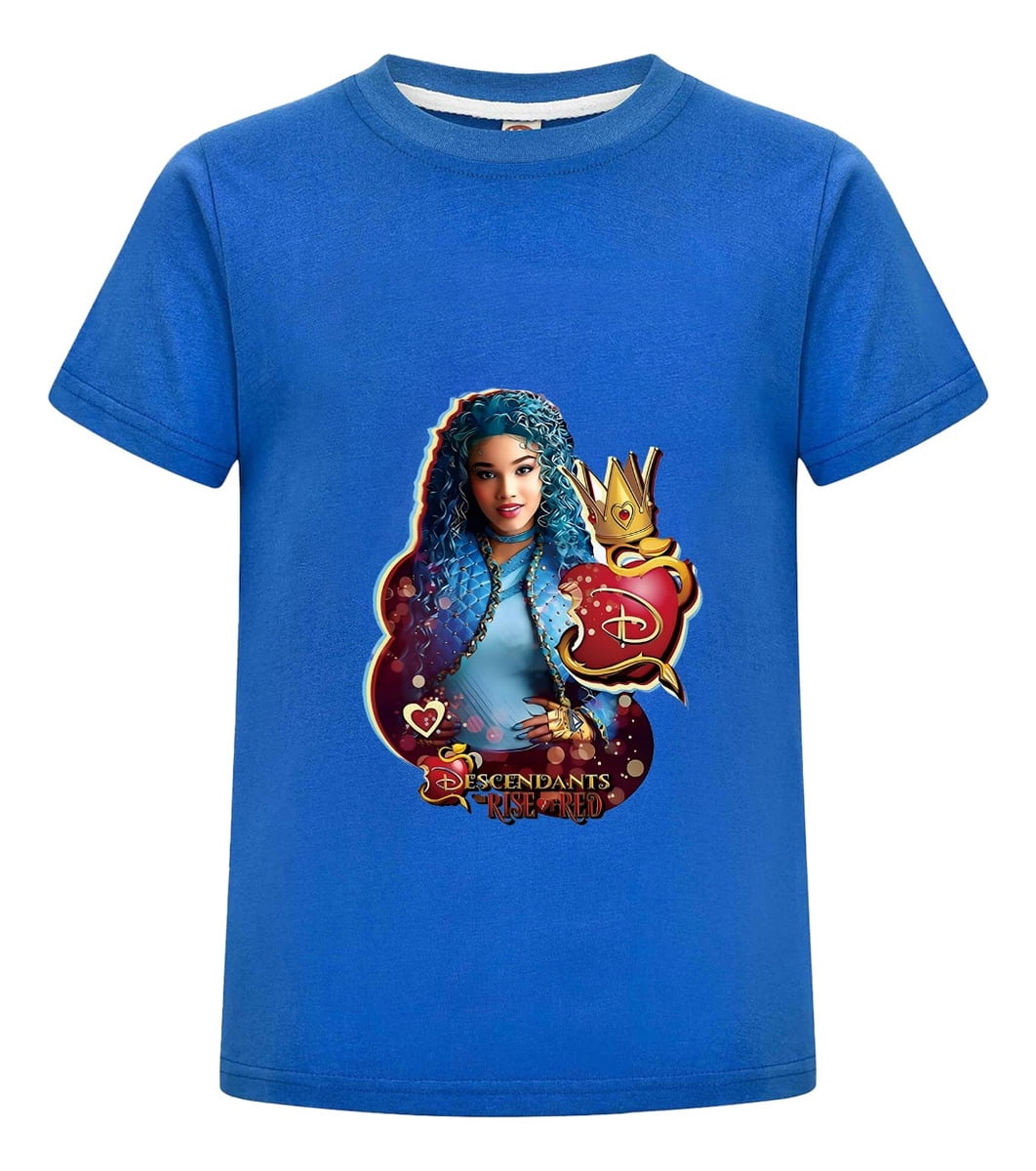 T-Shirt for Kids – Descendants 4 Red Character Design Short Sleeve Tee ...