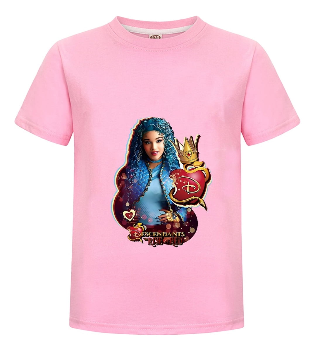 T-Shirt for Kids – Descendants 4 Red Character Design Short Sleeve Tee ...