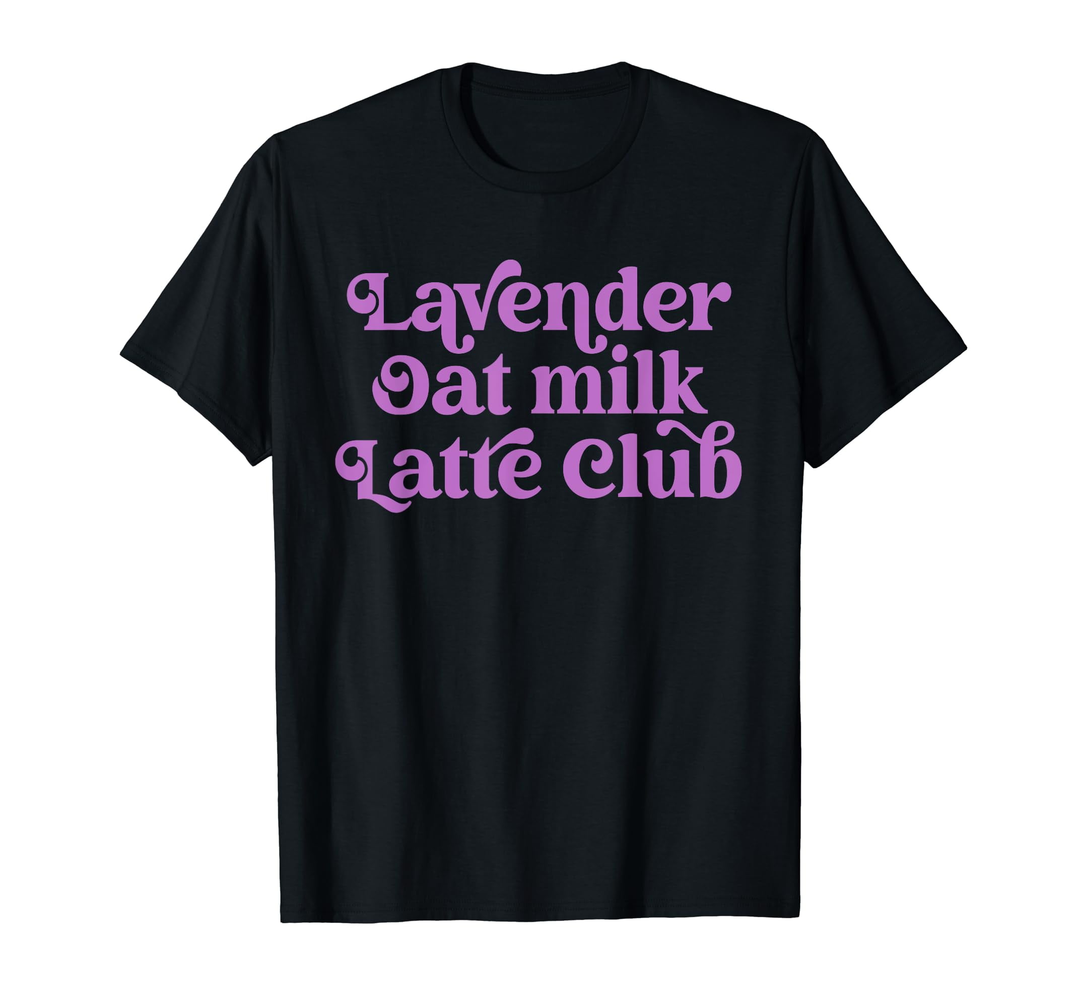 T-Shirt lavender milk latte club - Walmart.com