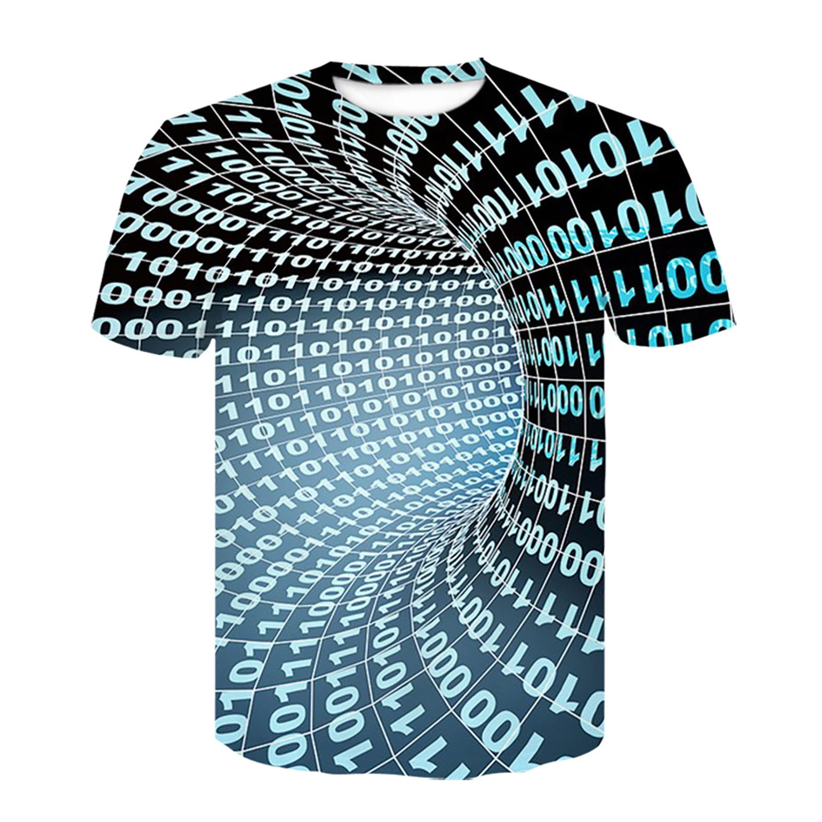 T-Shirts For Men Men's Fashion 3D Print T Shirts Funny Graphics Pattern ...