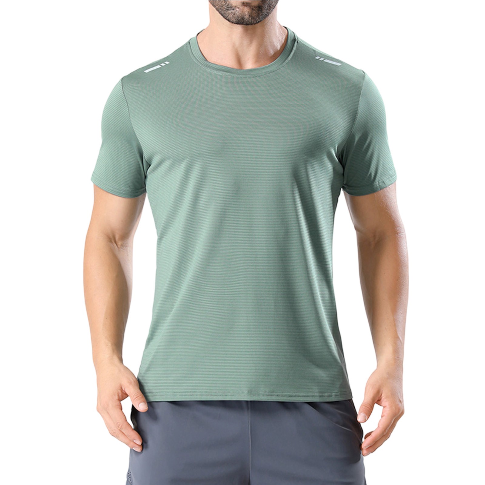 T Shirts Men Male Spring Summer Fashion Short Sleeved Loose Running ...