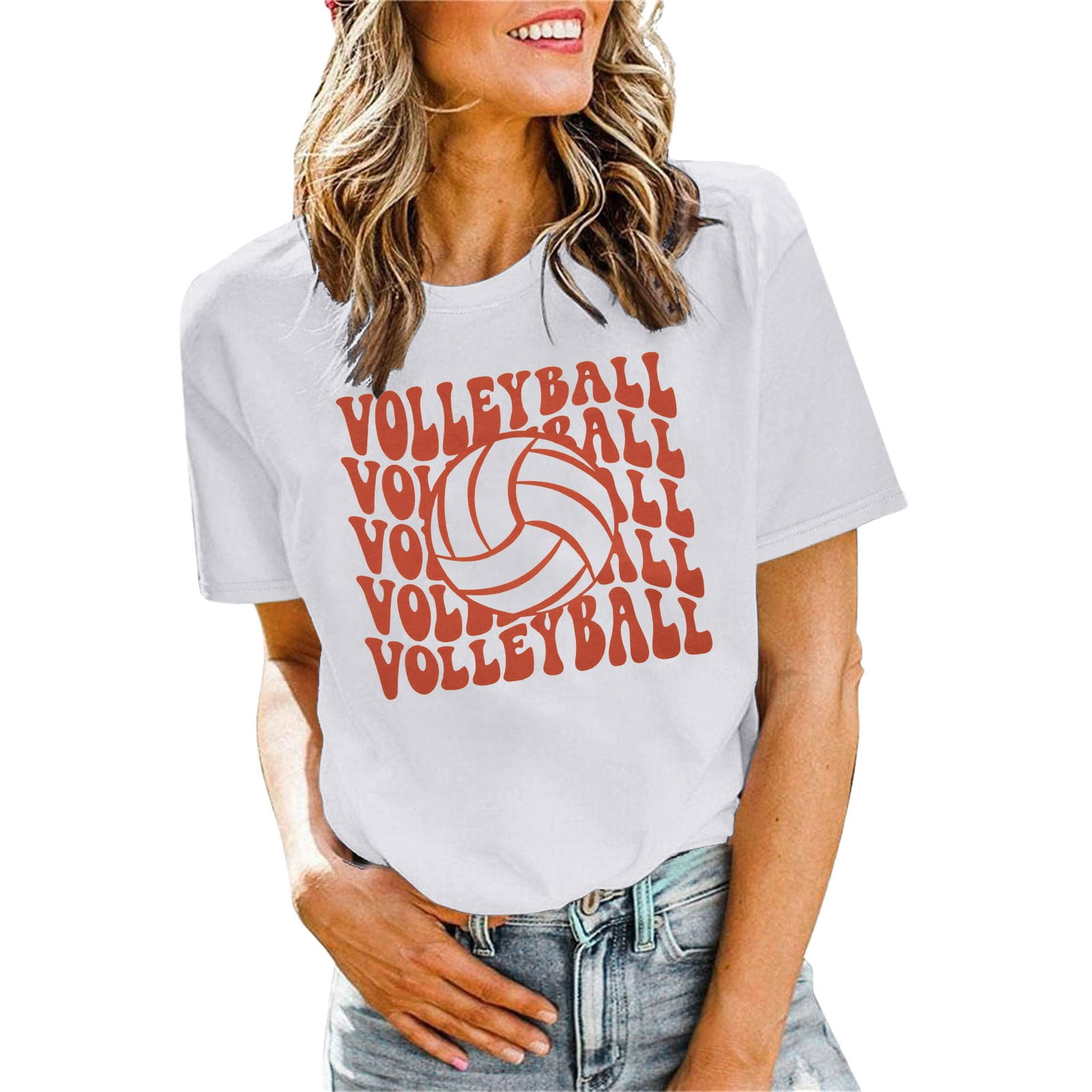 T Shirts Women Volleyball Shirts Volleyball Team Tee Tops Volleyball ...