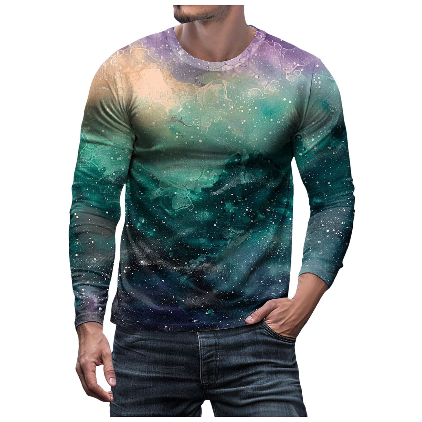 T Shirts for Men 3D Printed Galaxy Solar System Planets Nebula Shirt ...