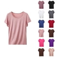 T Shirts for Women 2026 Summer Short Sleeve Crewneck Lightweight Casual ...