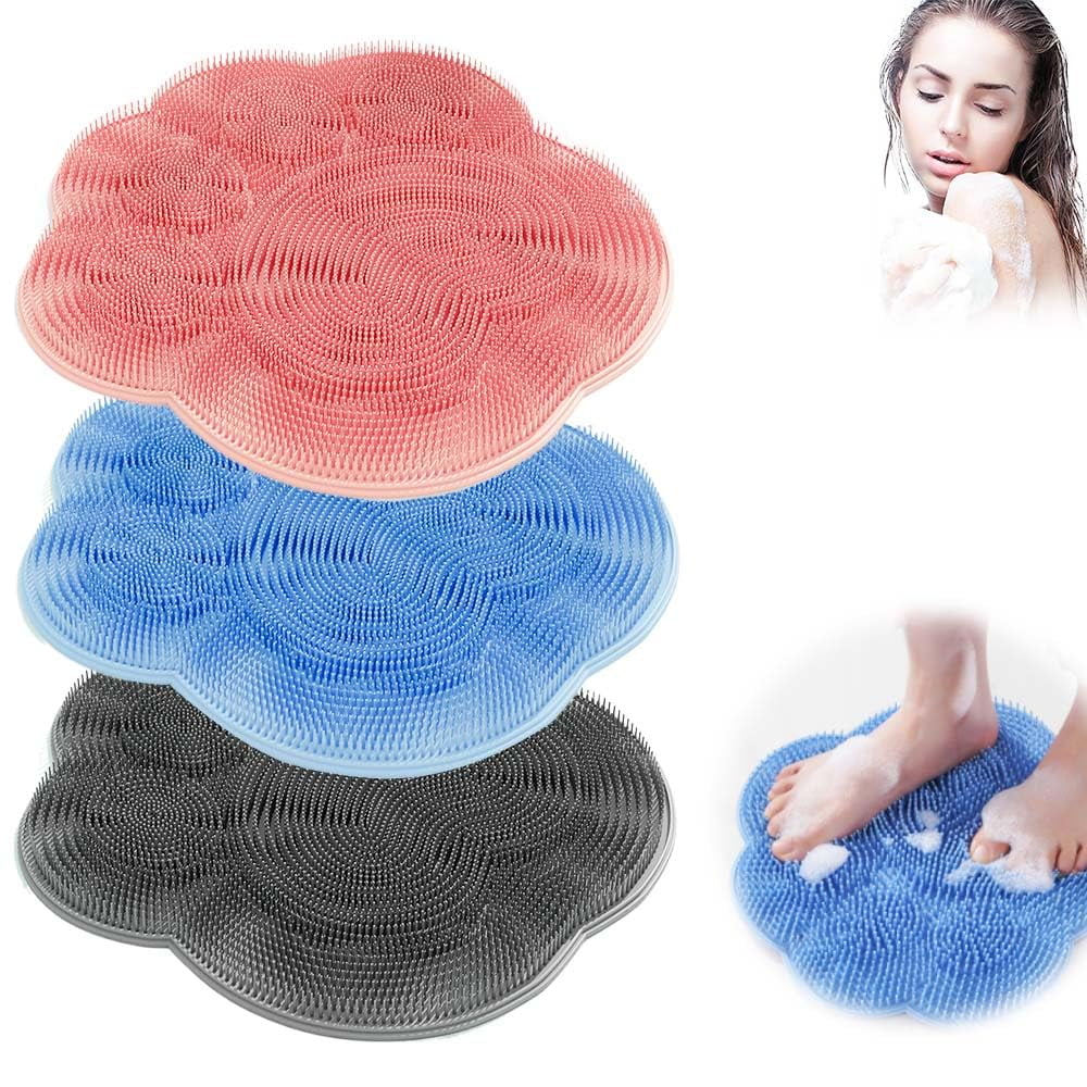 T Shower Foot & Back Scrubber Massage Pad, 2025 Upgraded Foot Back ...