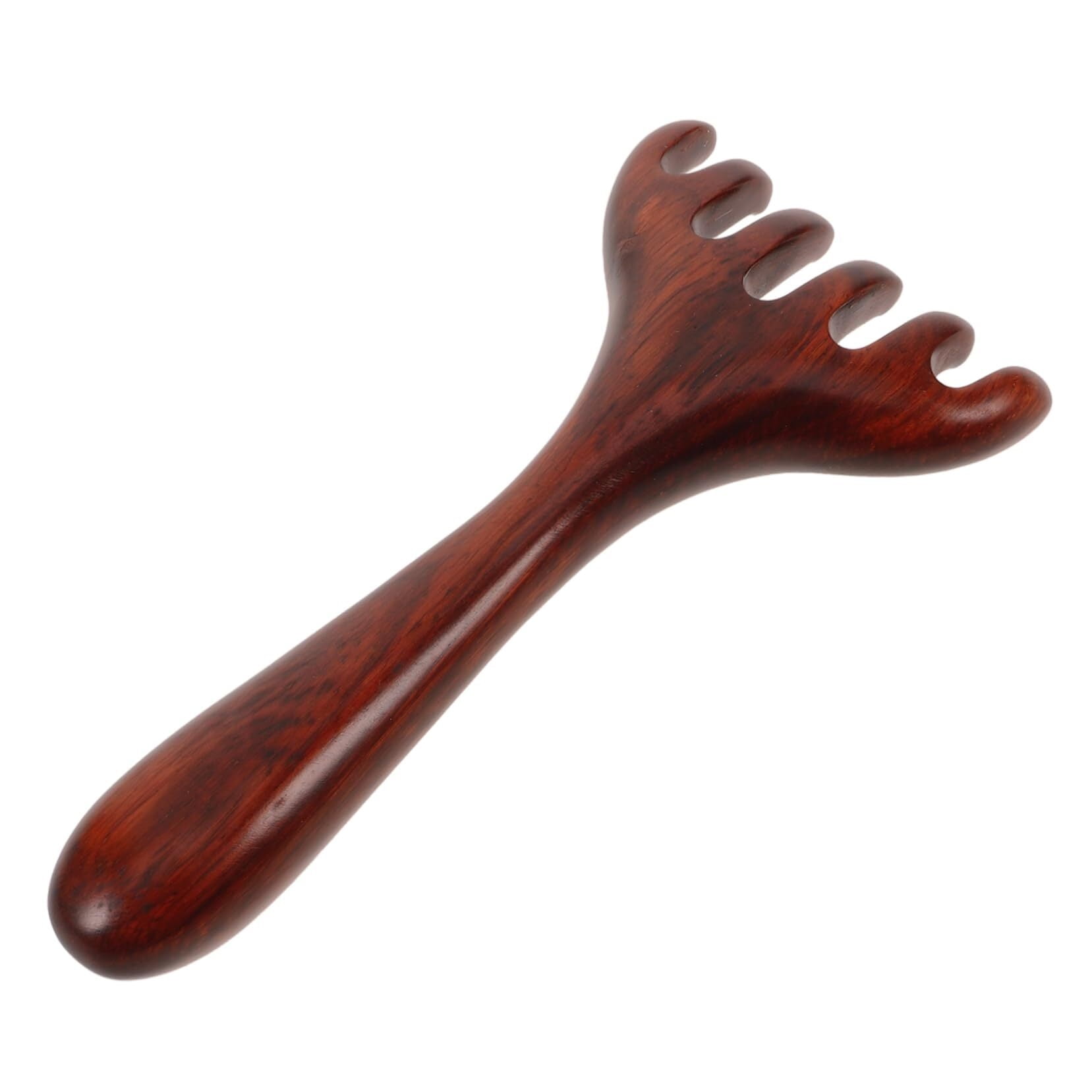 T Simple Massager Tool Foot Massage Rake Scalp Massager Wood Craft ...