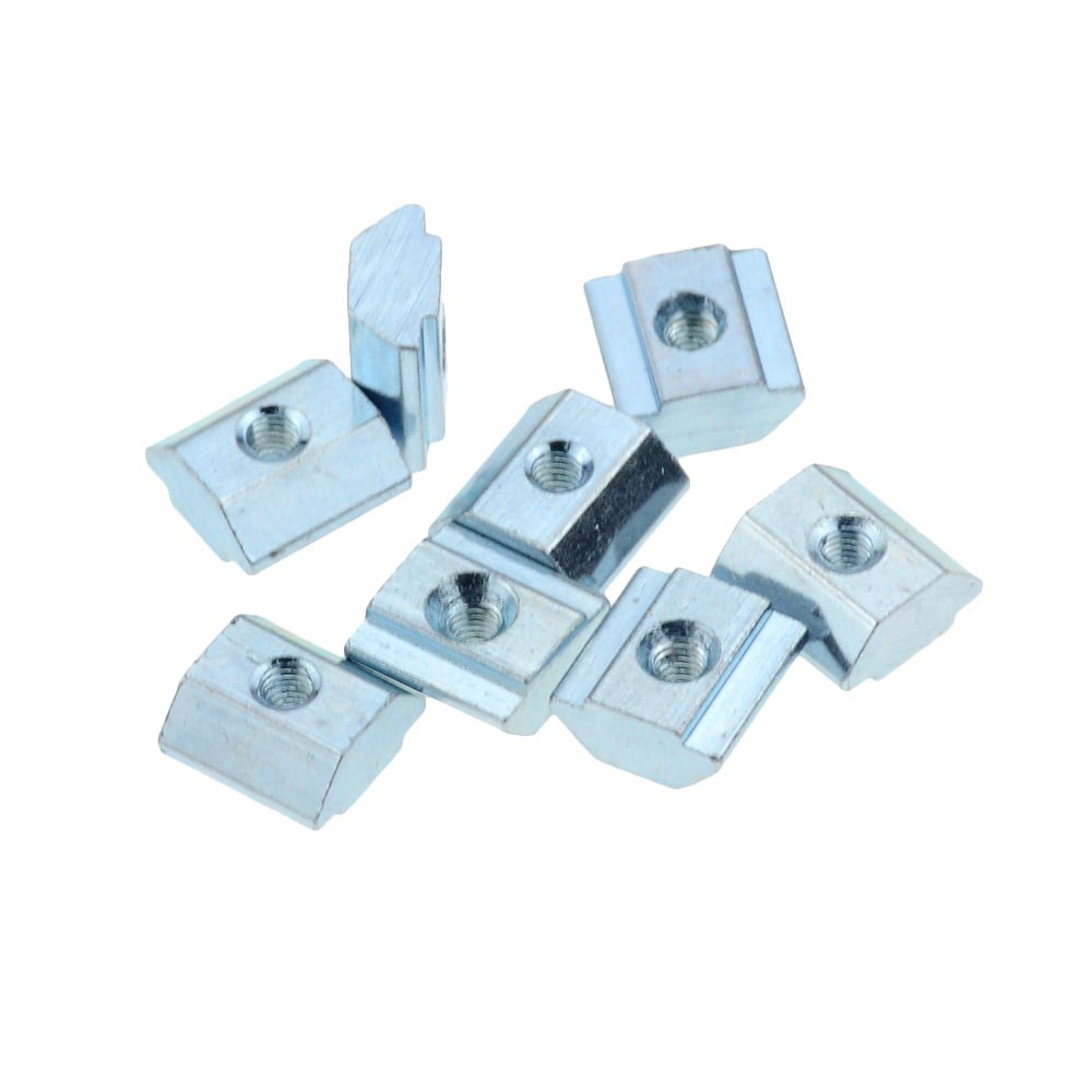 T Sliding Nut Block Square Nuts Zinc Coated Plate Aluminum for EU ...