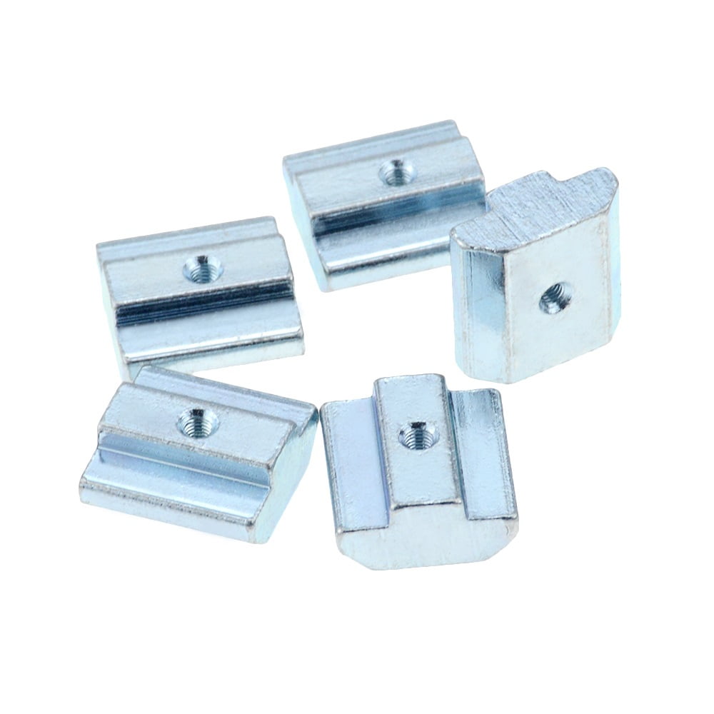 T Sliding Nut Block Square Nuts Zinc Coated Plate Aluminum for EU Standard 4040 Aluminum Profile ...