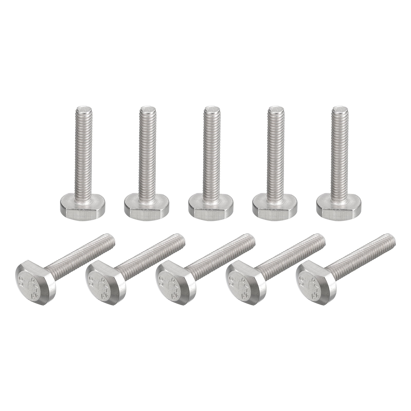 T-Slot Bolts, 10 Pack M6x35mm Drop-in Stud Sliding Bolts 304 Stainless ...