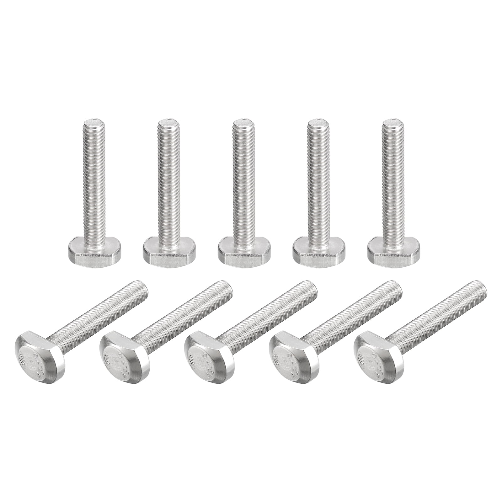 T-Slot Bolts, 20 Pack M5x30mm Drop-in Stud Sliding Bolts 304 Stainless ...