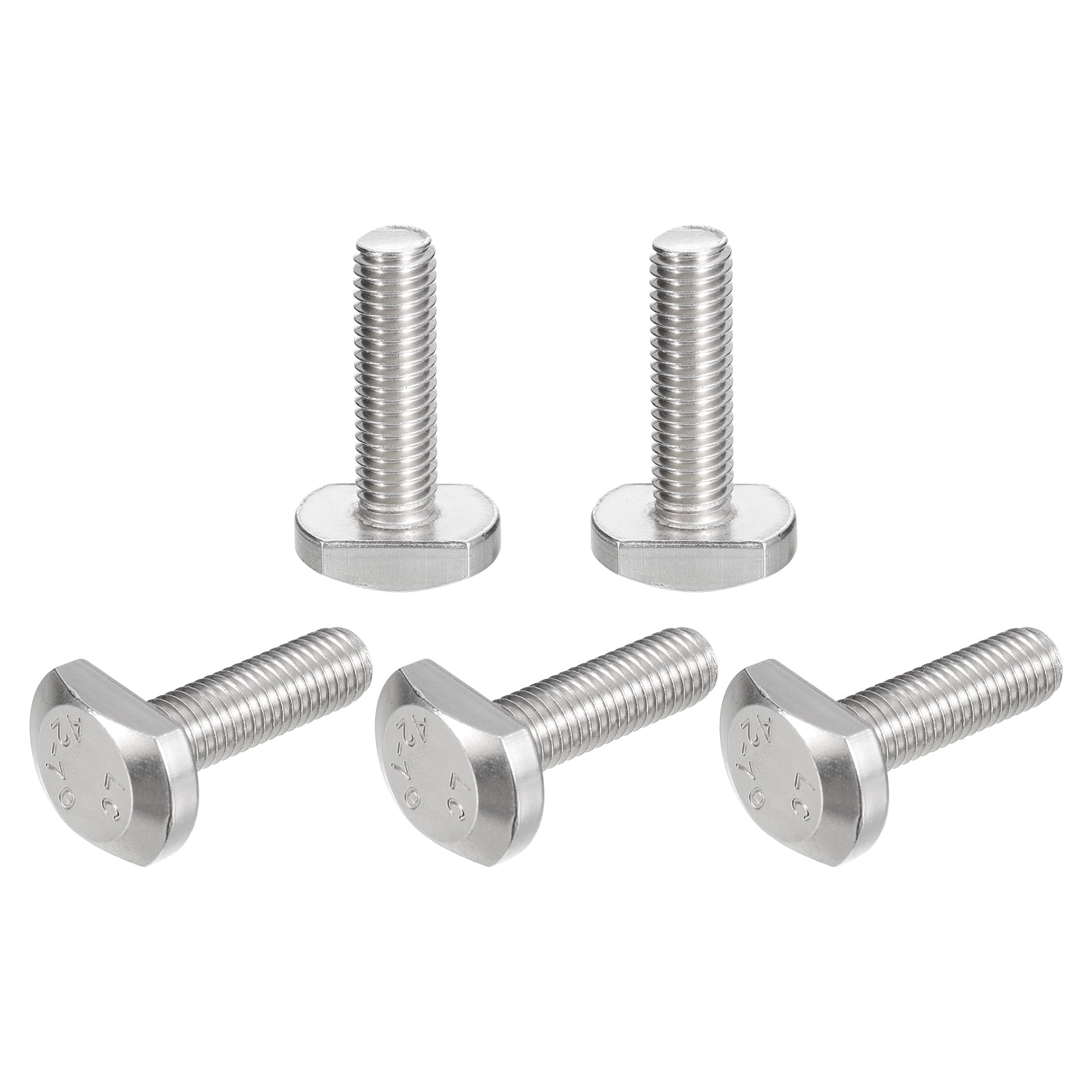 T-Slot Bolts, 5 Pack M10x35mm Drop-in Stud Sliding Bolts 304 Stainless ...