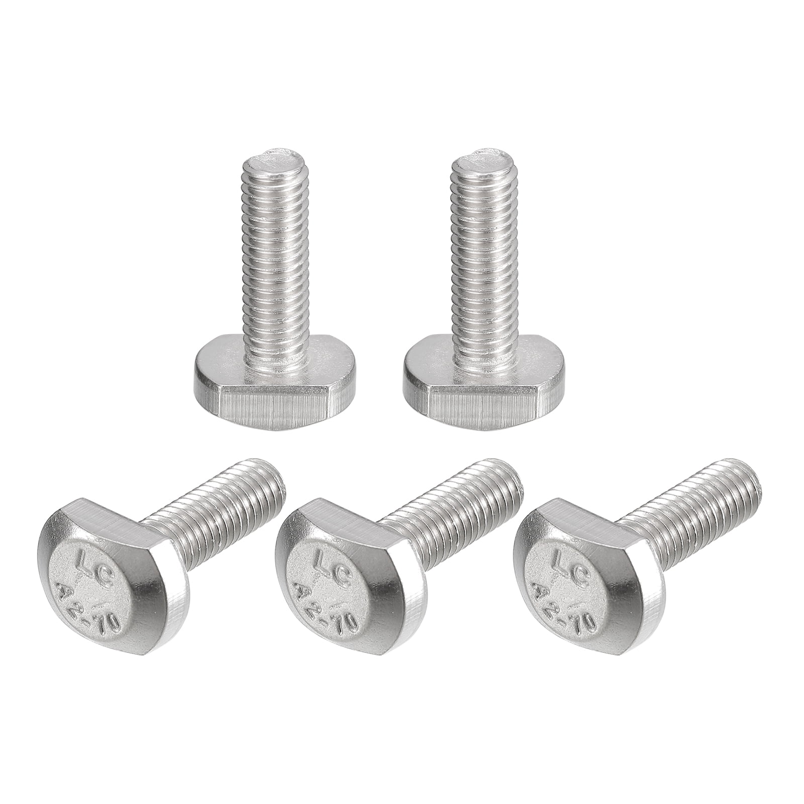 T-Slot Bolts, 5 Pack M5x16mm Drop-in Stud Sliding Bolts 304 Stainless ...
