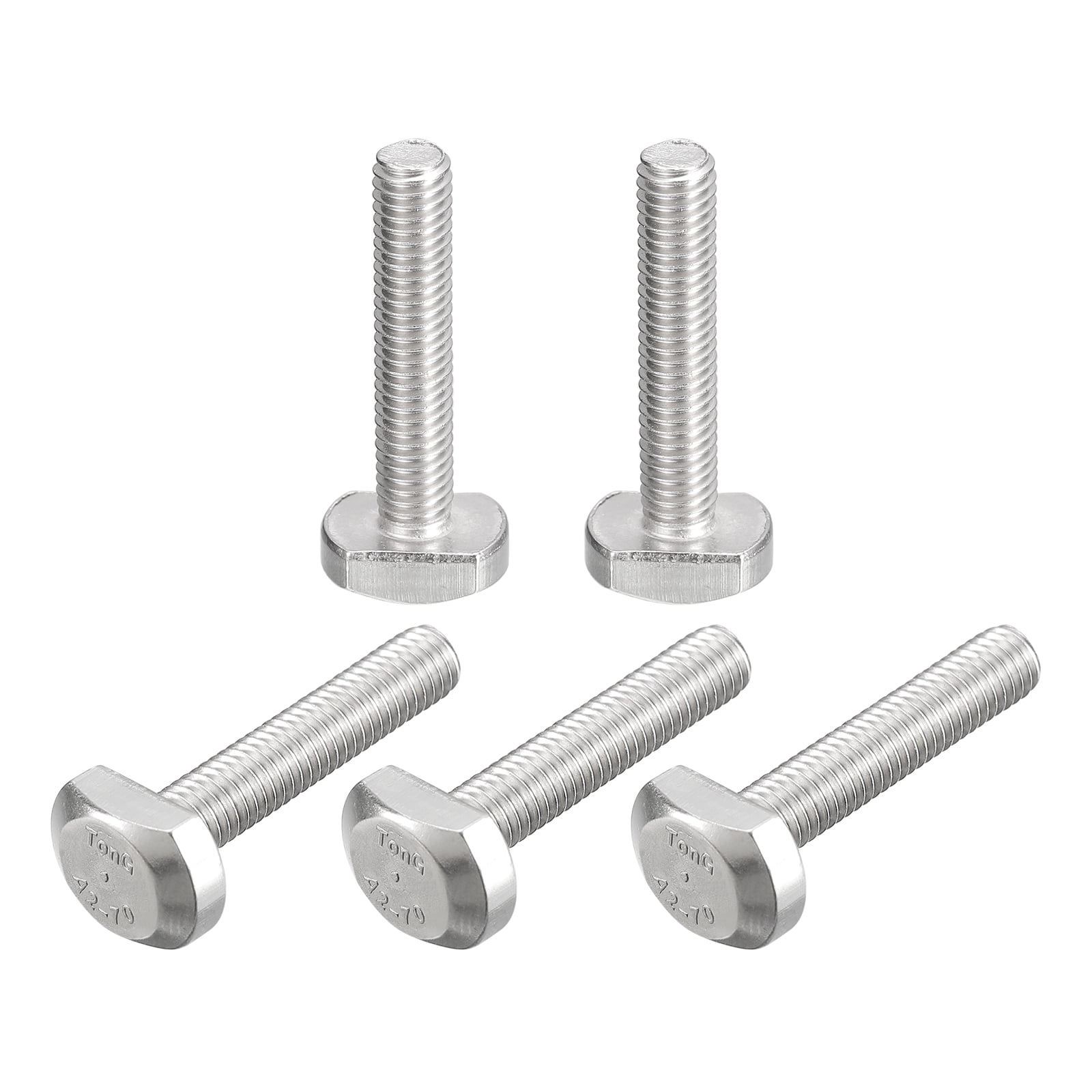 T-Slot Bolts, 5 Pack M5x25mm Drop-in Stud Sliding Bolts 304 Stainless ...
