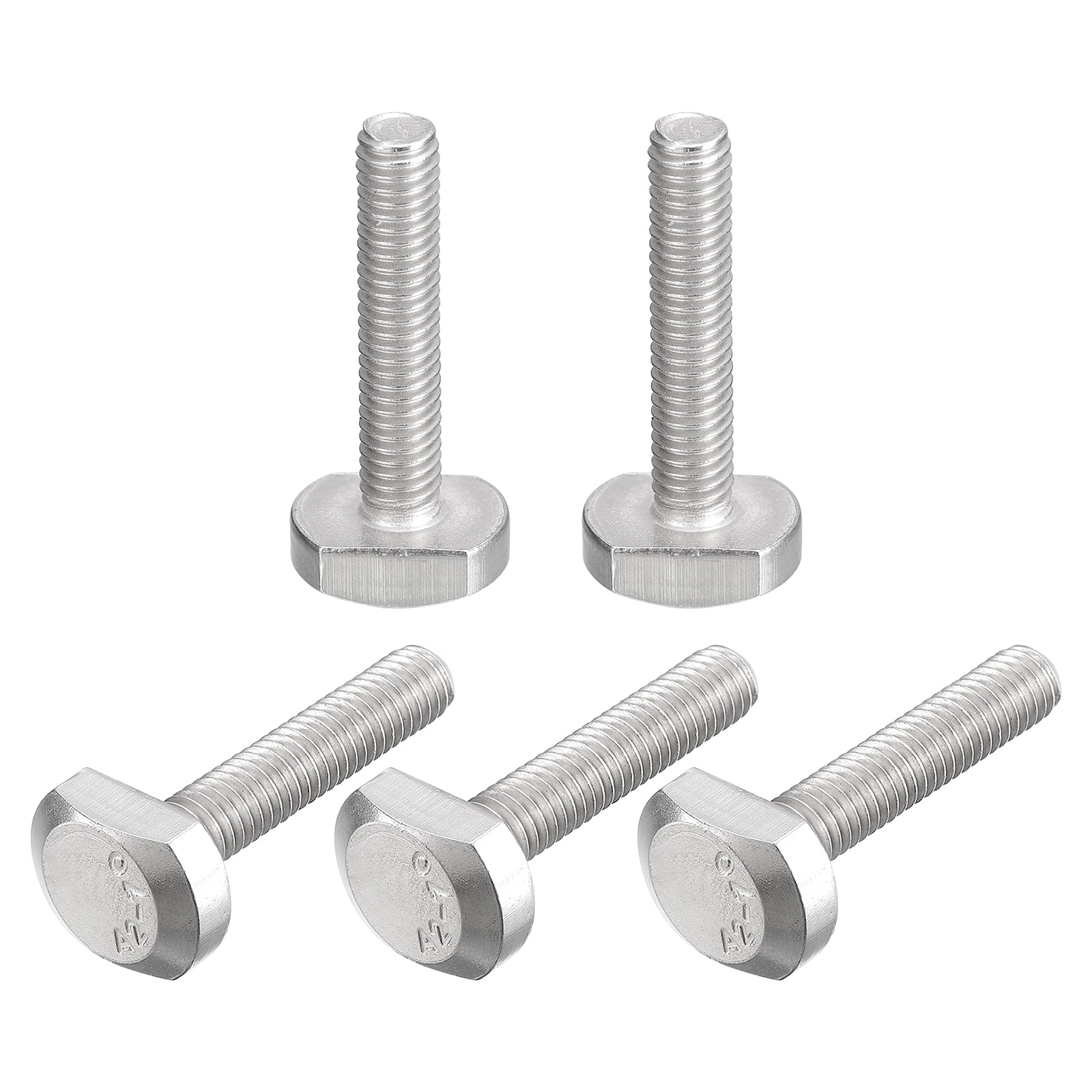 T-Slot Bolts, 5 Pack M6x30mm Drop-in Stud Sliding Bolts 304 Stainless ...