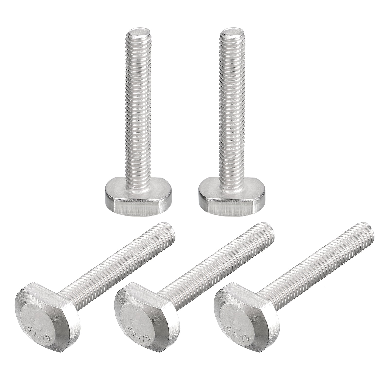 T-Slot Bolts, 5 Pack M6x40mm Drop-in Stud Sliding Bolts 304 Stainless ...