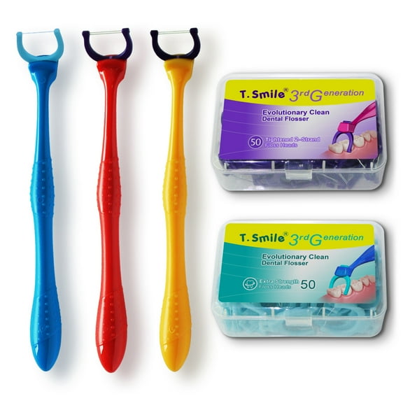 GUM Floss Flossmate Reusable Floss Handle, Ergonomic for Tight Spaces ...