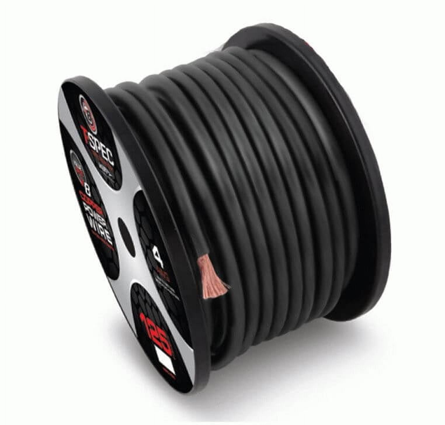 T-Spec V10GW-1050 V10 Series 1/0 AWG 50' OFC Power Wire - Matte Black ...
