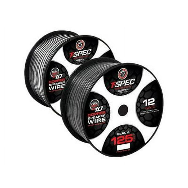 T-Spec V10SW16250-BK V10 Series 16 AWG 250' Black OFC Speaker Wire ...