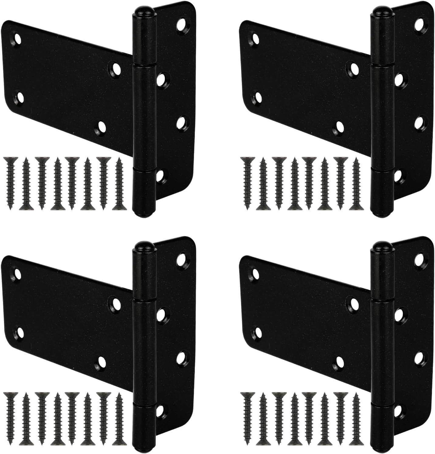 T-Strap Heavy Duty Gate Hinges, Pack Extra Thick Shed Door Tee Hinges ...