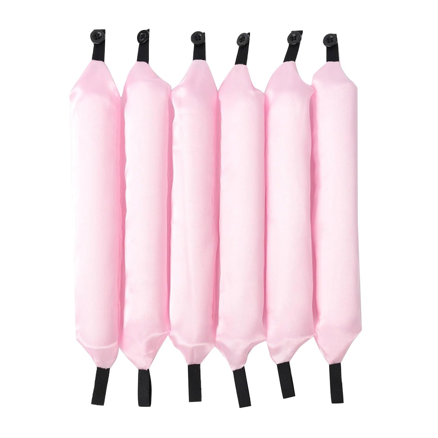 T-T 6PCS Lazy Hair Curler Set with Button Foam Rollers Big Wavy Curling ...