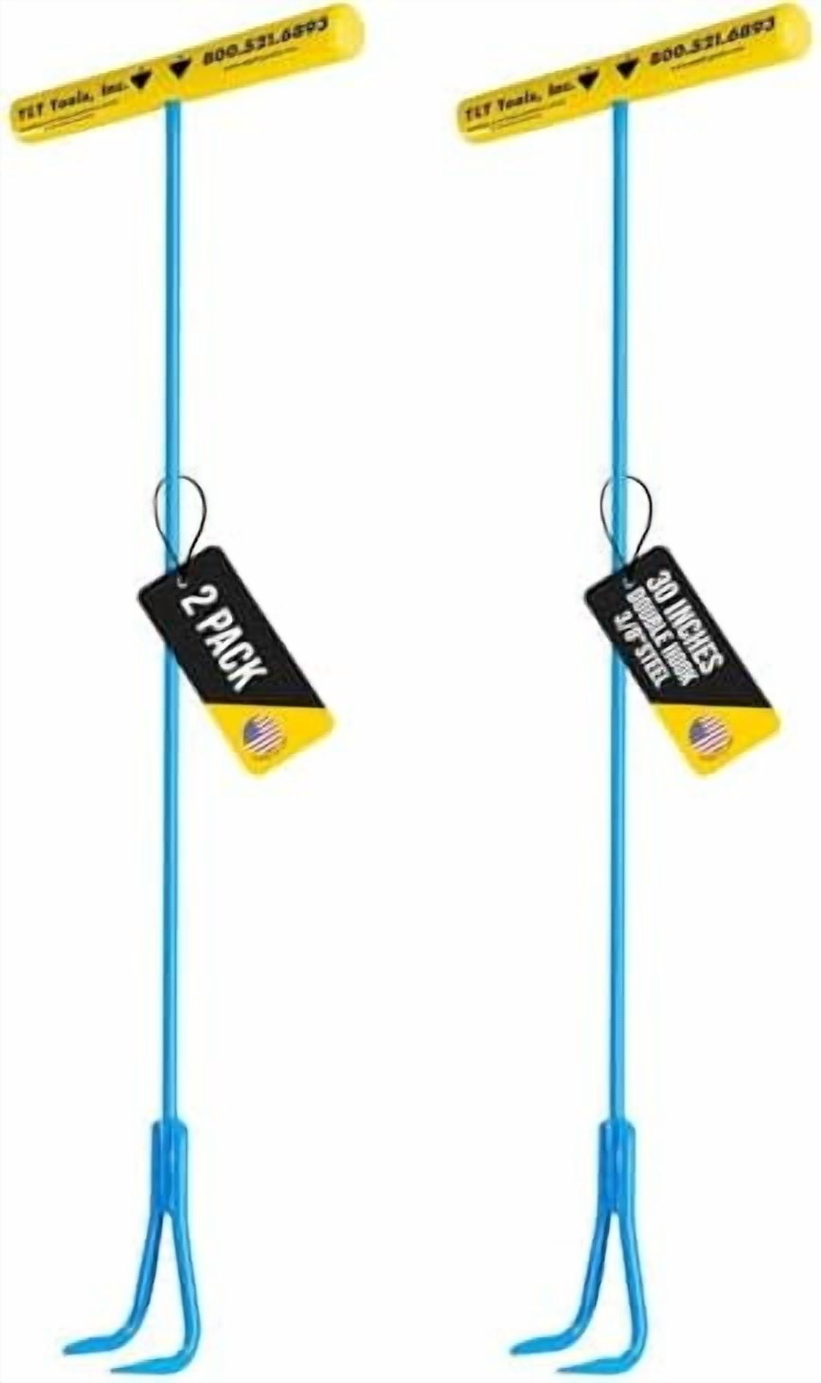 T&T Tools Handy Hook Lifting Tool–30 Inch Double Hook End Made with 3/8 ...