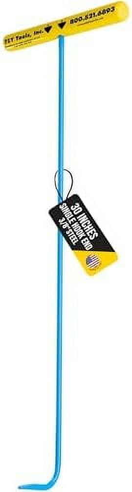 T&T Tools Handy Hook Lifting Tool - 30" Single end 3/8: Steel Manhole Cover Lifter for Covers ...